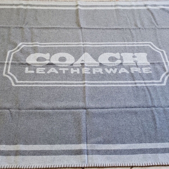 Coach | Accents | Authentic Coach Woolblend Throw Blanket In Classic ...